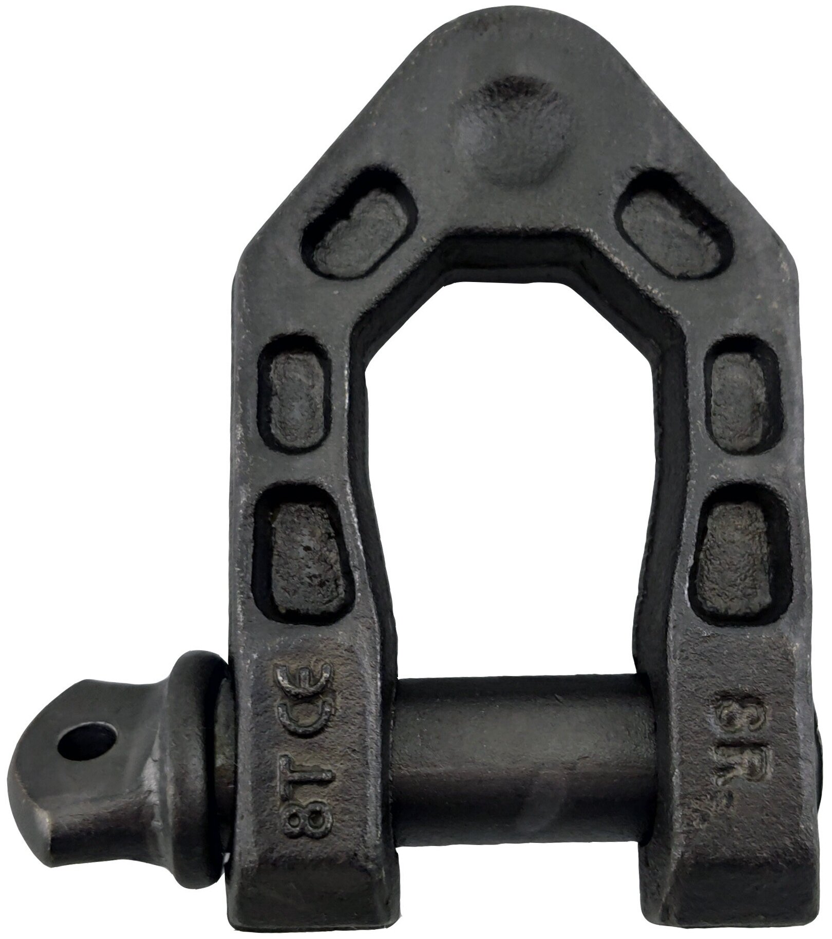 REDBTR 908001 Шакл для крепления буксирного троса и блоков лебёдки (серьга) 43мм (3/4") до 8т треуг (RedBTR)