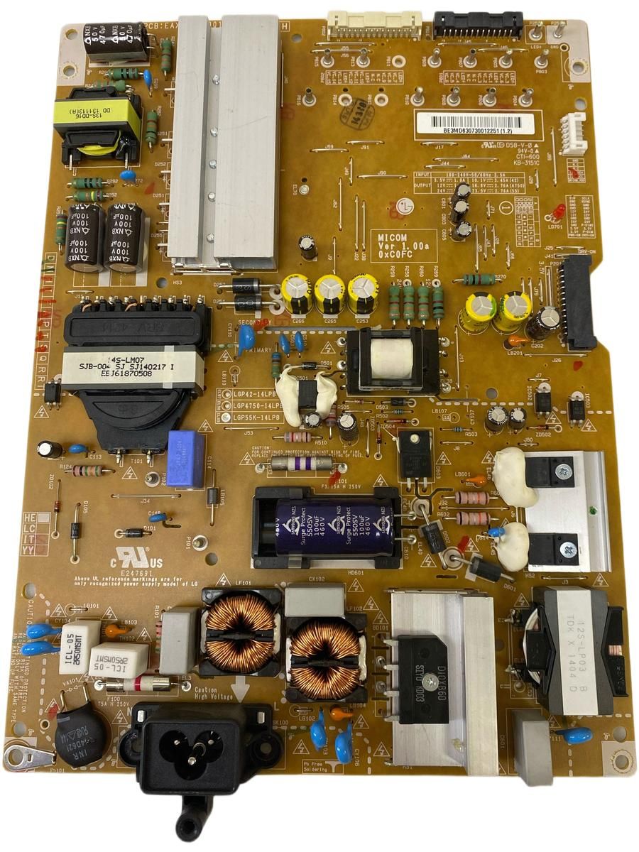 Блок питания (PCB: EAX65424001 (2.3)), для телевизора LG 55LB730V-ZD P:6870S-1723A