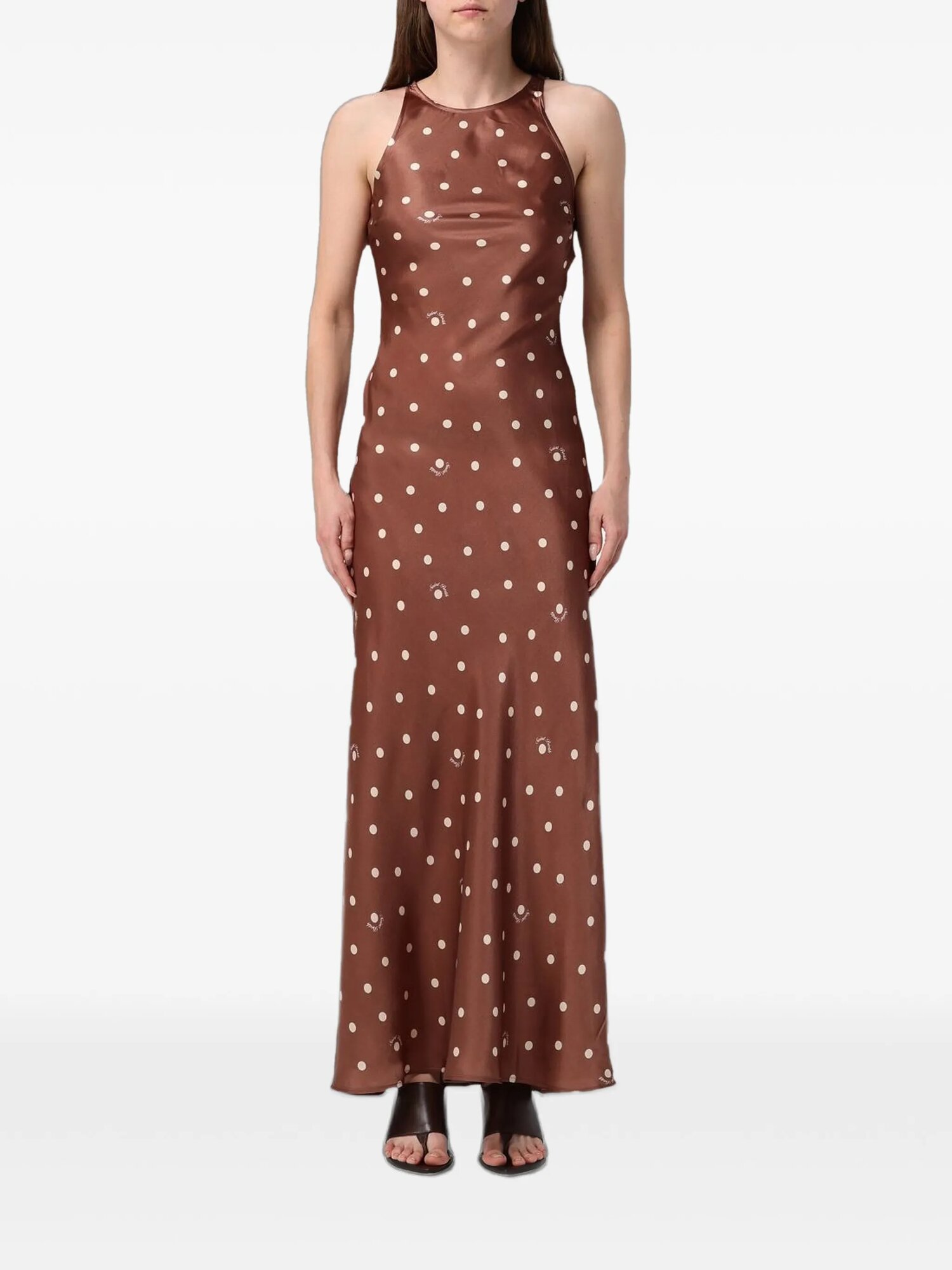 Платье MC2 Saint Barth Polka-dot maxi dress