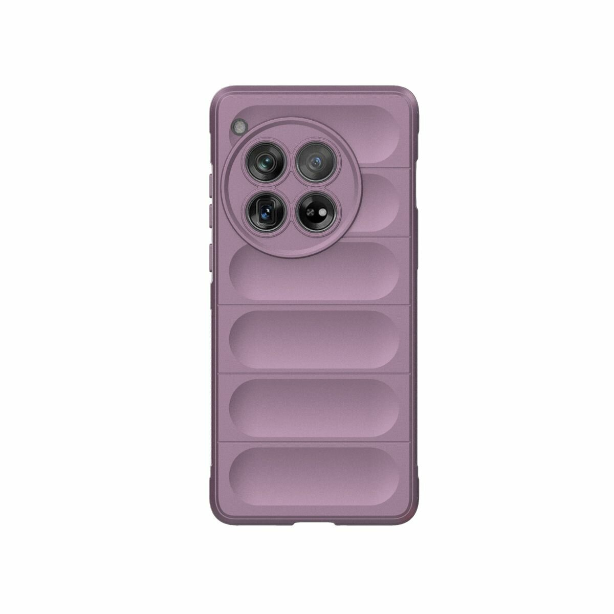 Противоударный чехол Flexible Case для OnePlus 12 сиреневый