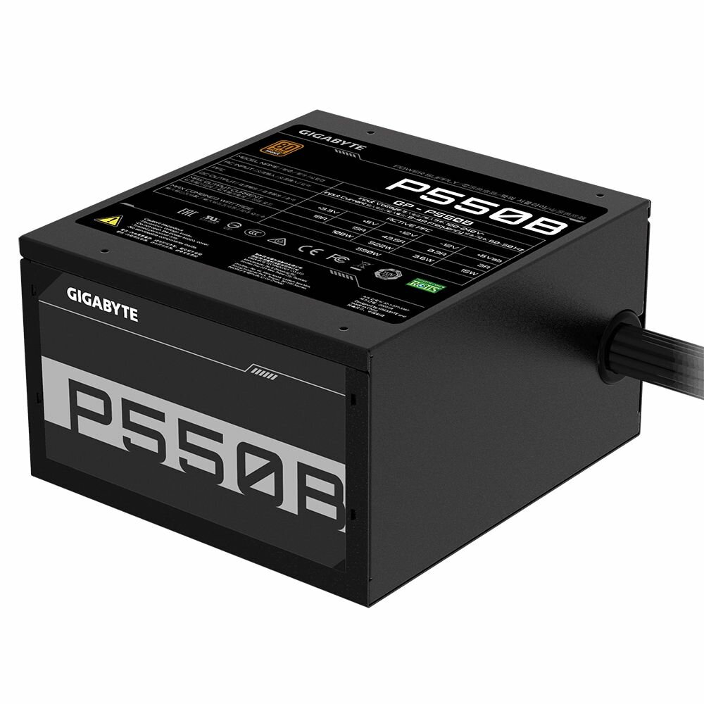 Блок питания Gigabyte P550B GP-P550B 550W, 80Plus, Bronze, RTL — фото 1