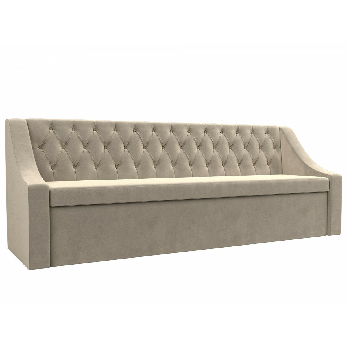 Кухонный прямой диван Мерлин, Микровельвет, Модель 101133