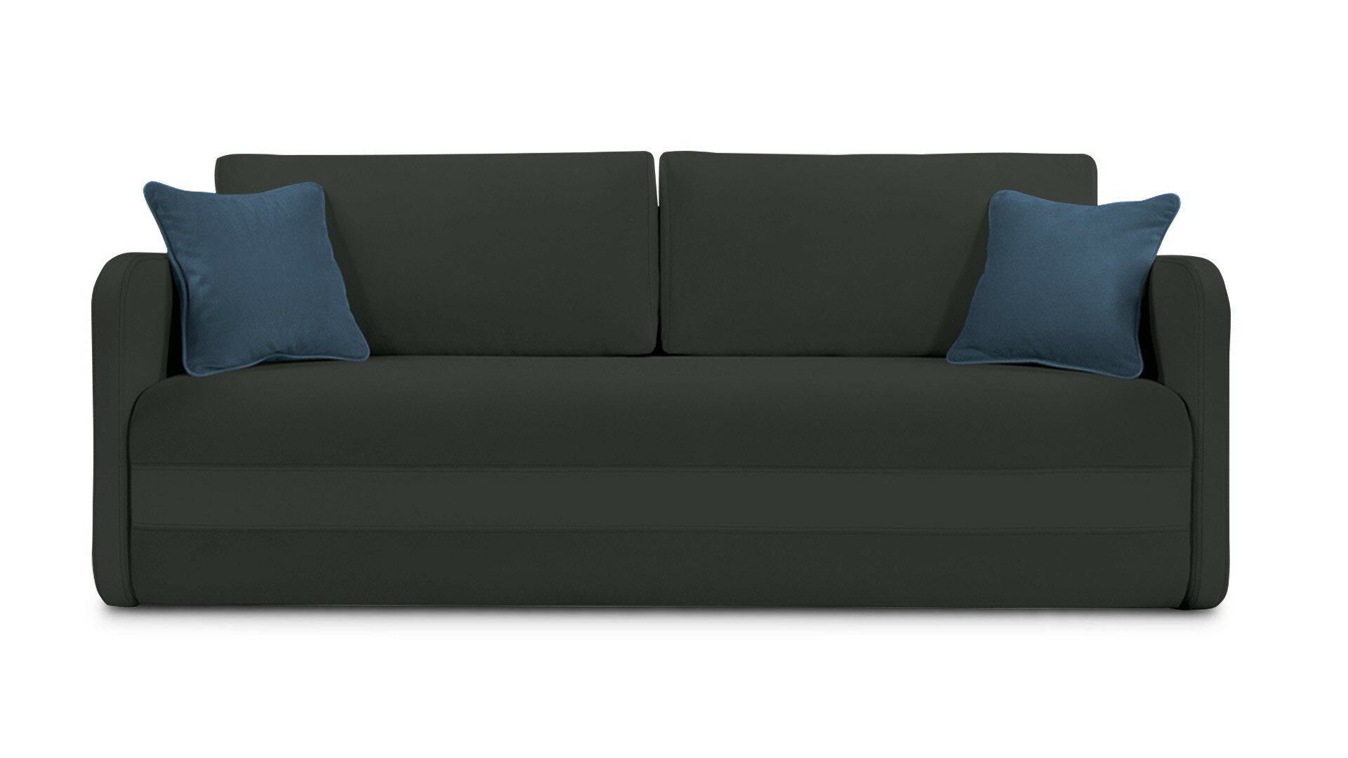 Диван Гордон Лайт Vivaldi 37 NEW 208x94x80 см, серый Велюр, еврокнижка GOODFORM