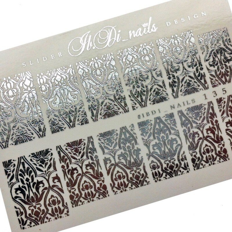 Фольгированный слайдер ibdi FOIL №135 (серебро)