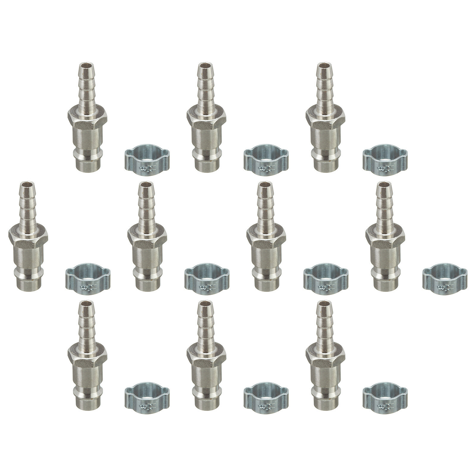 Штуцер для соединения 6 мм с обжимным кольцом (10 шт.)