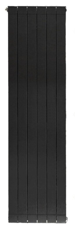 STOUT OSCAR 1800 6 секций Радиатор алюминиевый боковое подключение (цвет 2748 cod.07 черный) боковое 1 дюйм