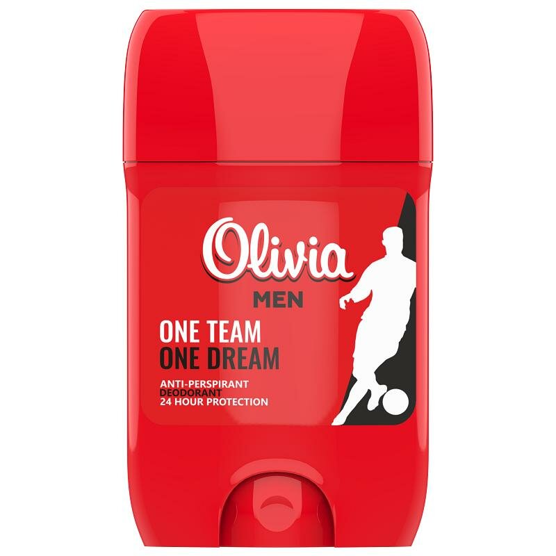 Дезодорант-антиперспирант Olivia в стике Active Sport One Team One Dream, мужской, 50 мл
