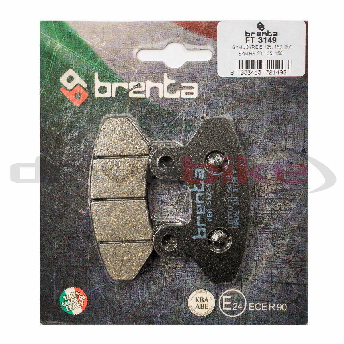 BRENTA Тормозные колодки FT 3149 Organic