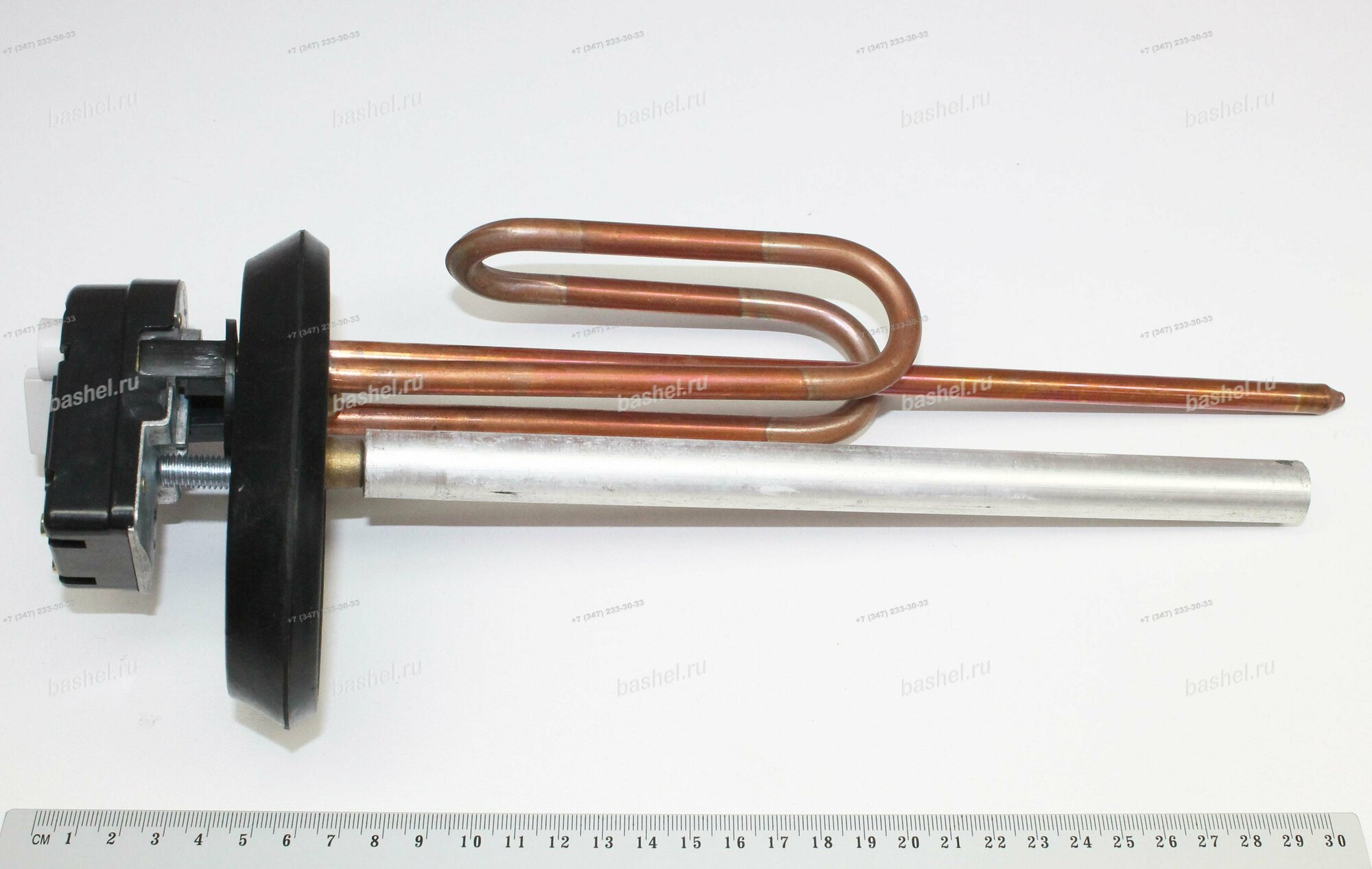 ТЭН ЭВН RCA 1200W F-48 M5 (в сборе - фланец автоклавный, анод и терморегулятор)