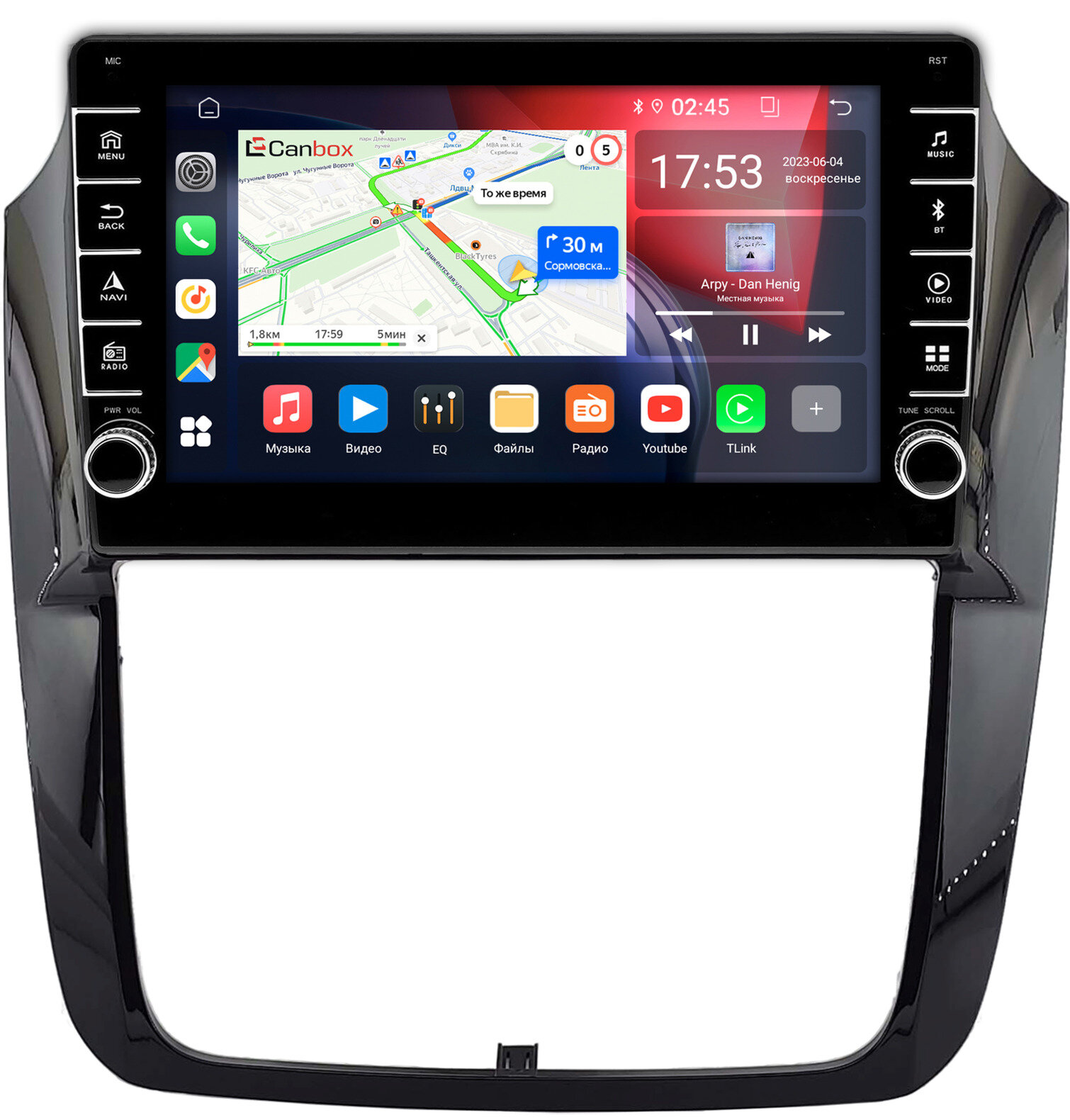 Штатная магнитола Toyota Ipsum (M20) 2001-2009 (Тип B, черная, глянцевая) Canbox BGT9-3157 2/32 Android 10 (IPS, DSP, CarPlay)