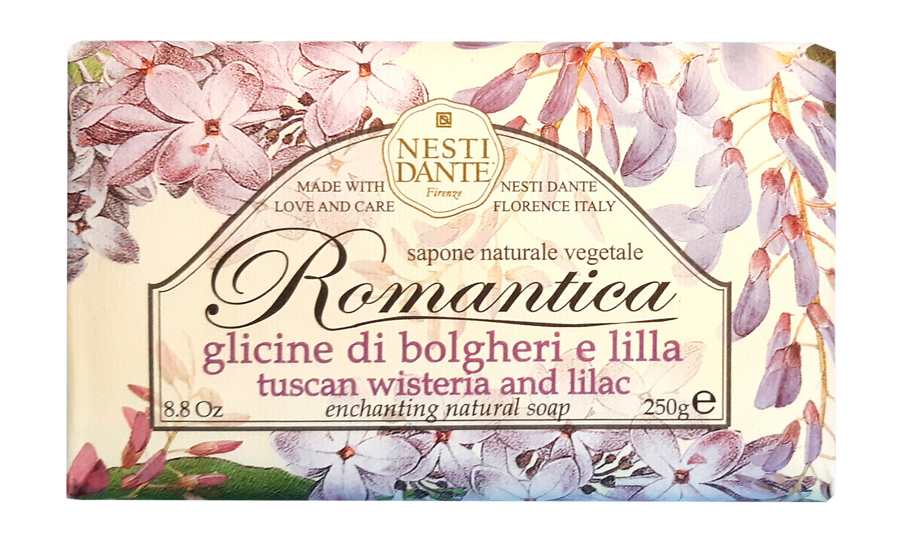 NESTI DANTE Romantica Мыло Тосканская глициния и Сирень, 250 г