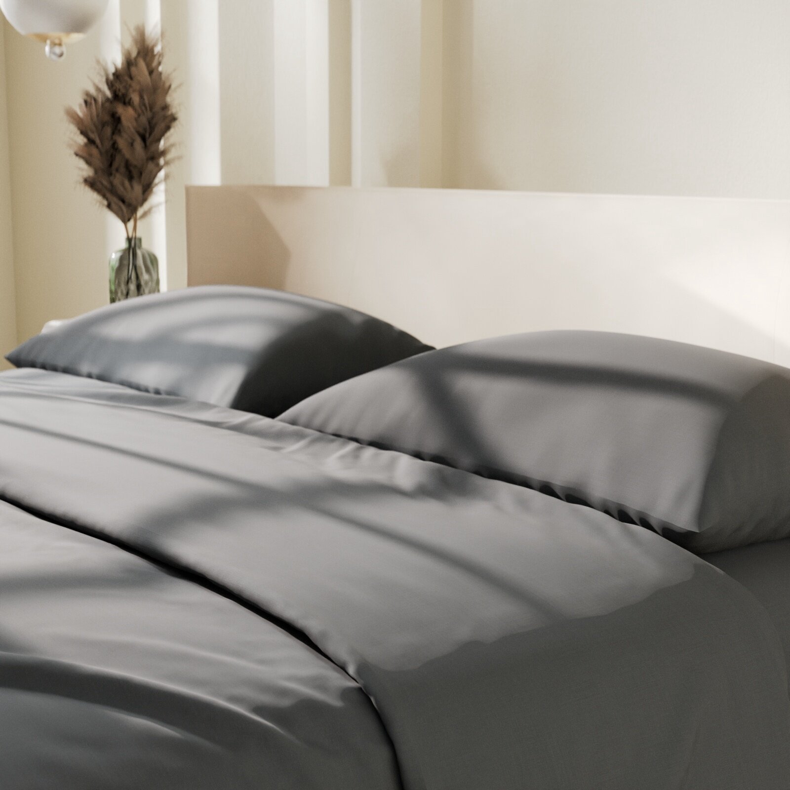 Постельное Белье 2-спальное Поплин (наволочки 70х70 2 шт.) Этель Муссон однотон