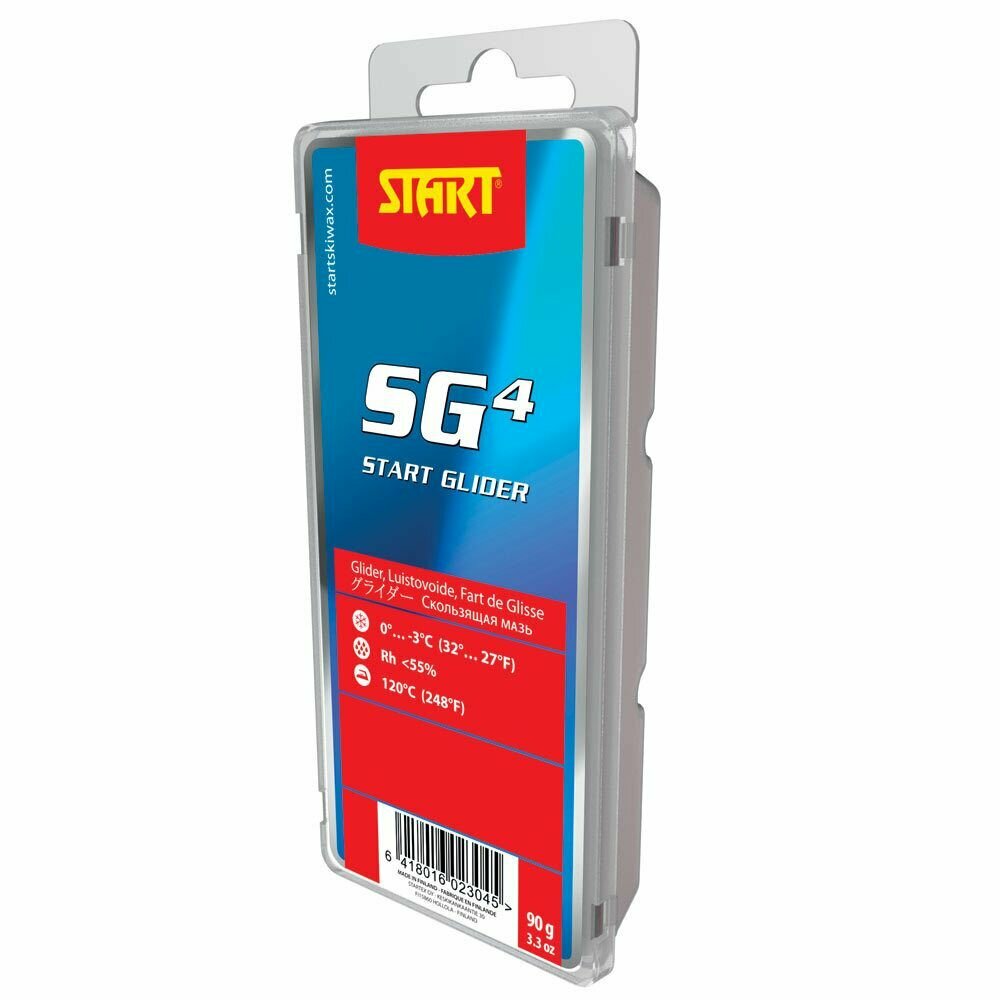 Мазь скольжения START SG4 RED, 90 грамм, от -3 °С до 0 °С, красный