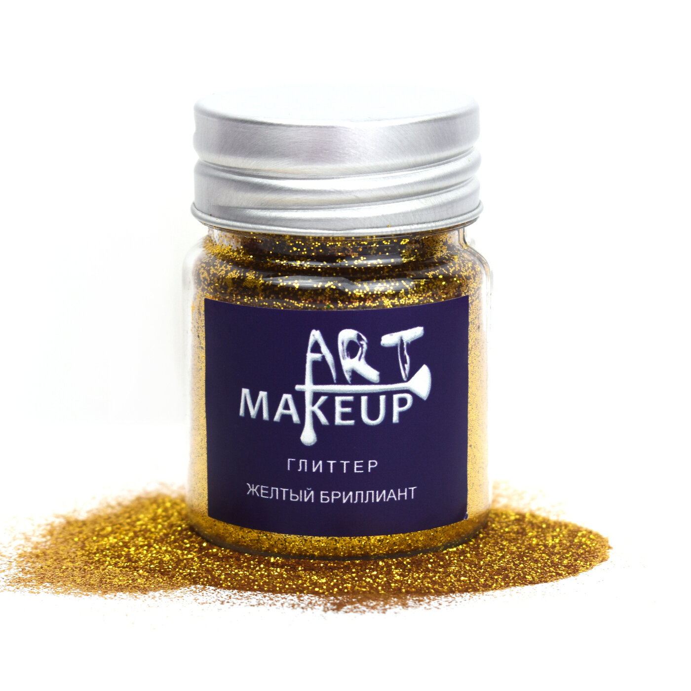 Глиттер блестки для лица и тела Artmakeup, Желтый бриллиант