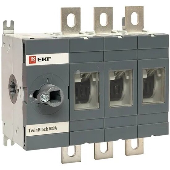 Рубильник Ekf 3п 630А без рукоятки управления TwinBlock PROxima, tb-s-630-3p