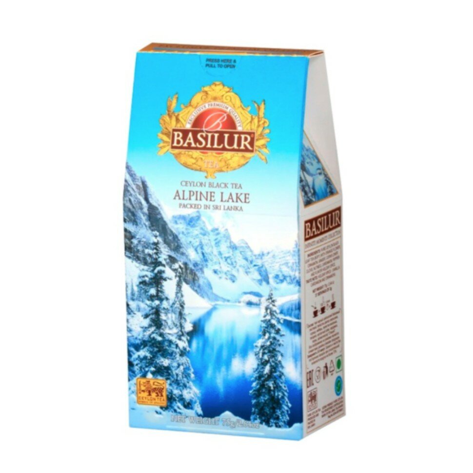 Чай черный Базилур Высокогорное озеро 75 грамм
