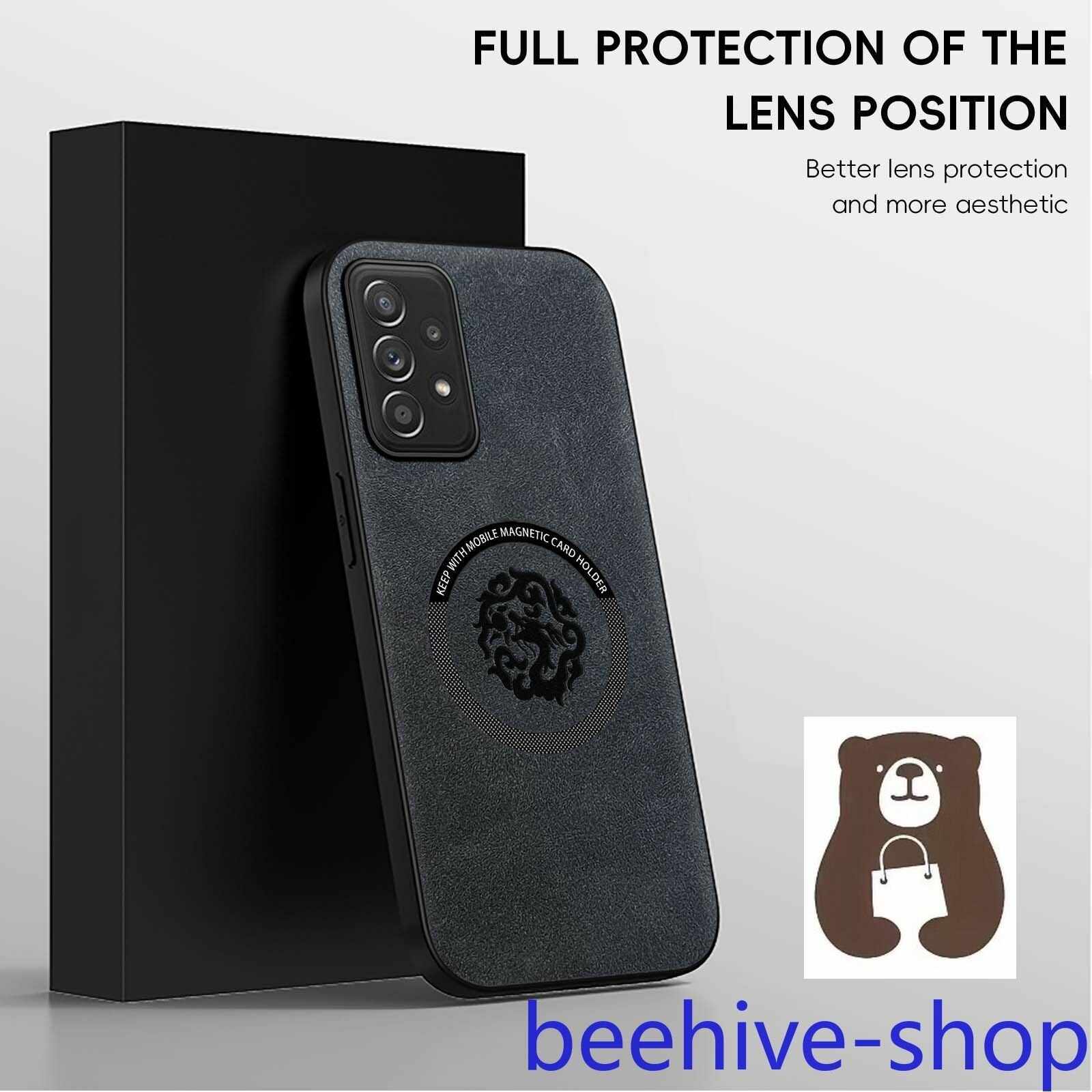 Чехол на Samsung Galaxy A32 5G /(Самсунг Галакси А32) / Высококачественная кожа / Беспроводная зарядка