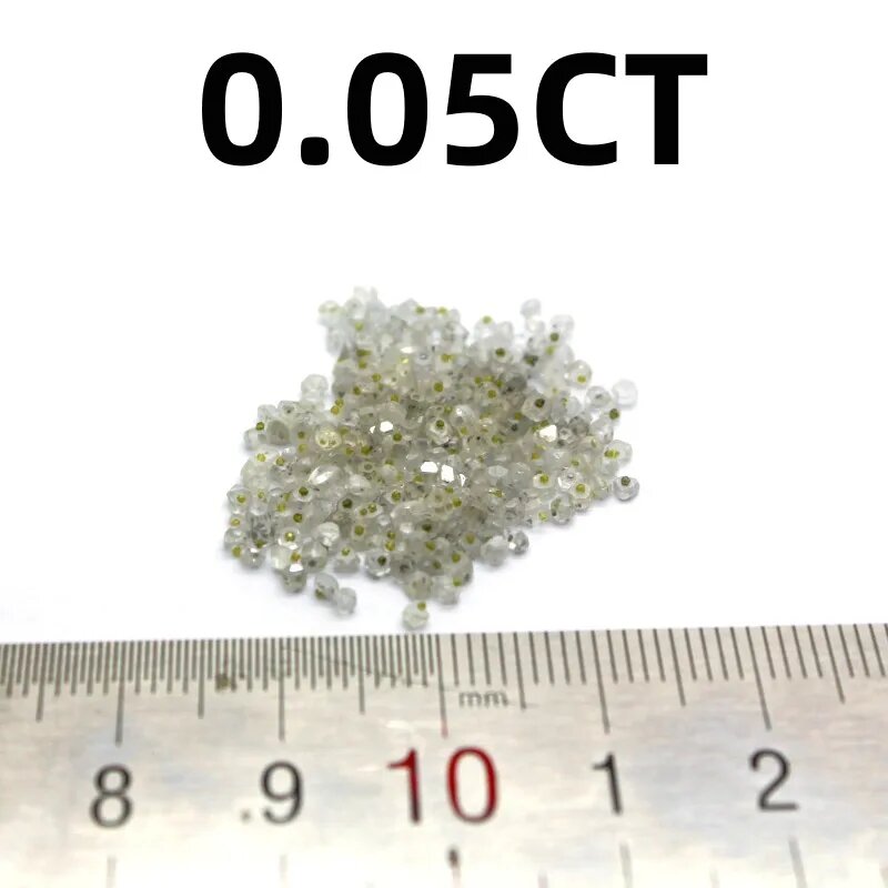Синтетический белый бриллиантовый камень для изготовления ювелирных изделий, созданный в лаборатории CVD HTPT, бриллианты, твердый искусственный гранулы, драгоценный камень, 1 шт. 0.05ct 1PC