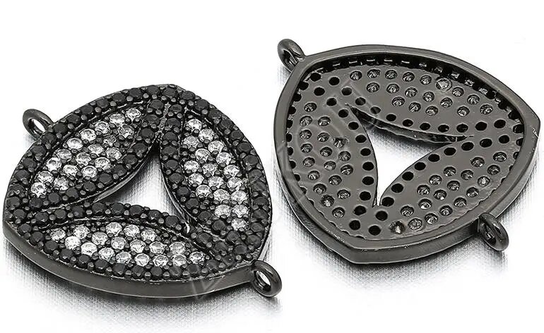 Разъёмы для подвесок Gunmetal с кубическим цирконием VS47