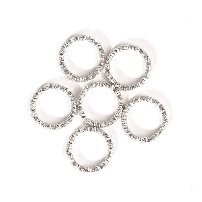 Кольца для бижутерии 20mm, Rhodium, 50шт