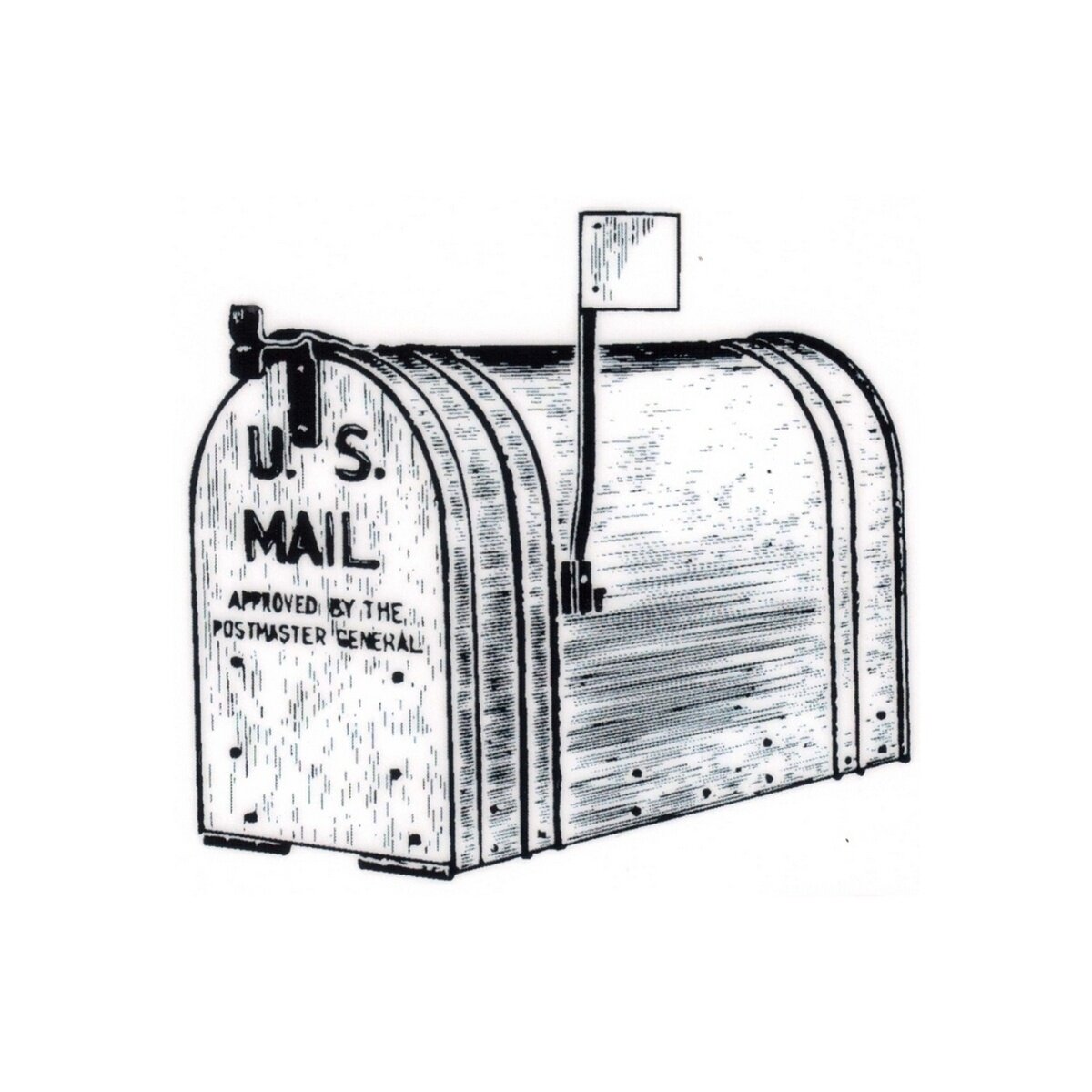 Штамп для рукоделия Deep Red Stamps Резиновый "Outgoing Mail" 7,8x7,6 см