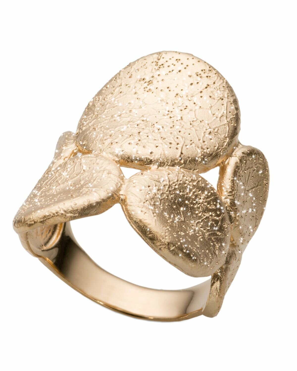 Кольцо тонкое, серебро, 925 проба, золочение