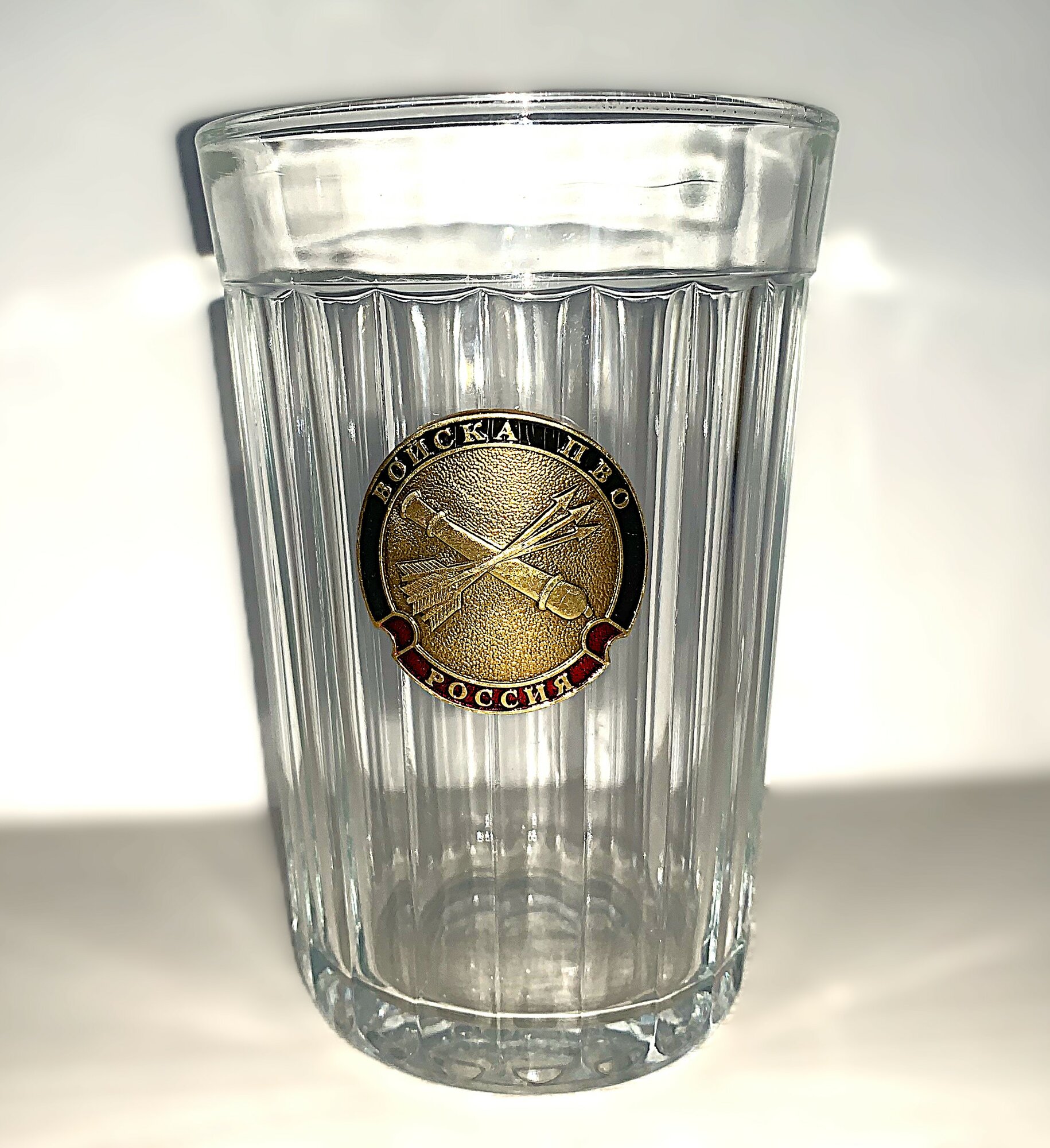 Сувенирный граненый стакан войска ПВО