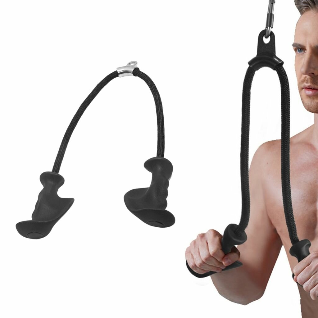 Тренировочный канат для бицепса и трицепса, Черный - Полый стиль