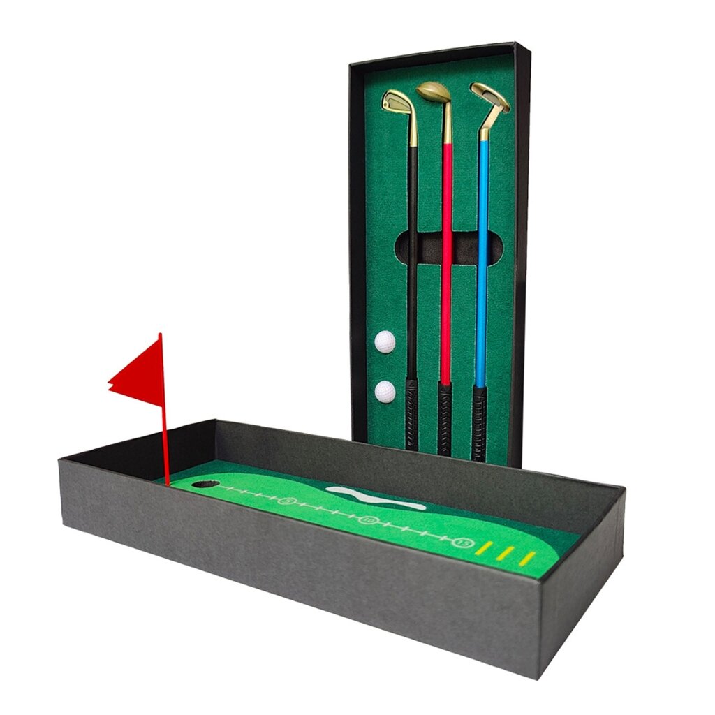 Набор мини-ручек в виде клюшек для гольфа