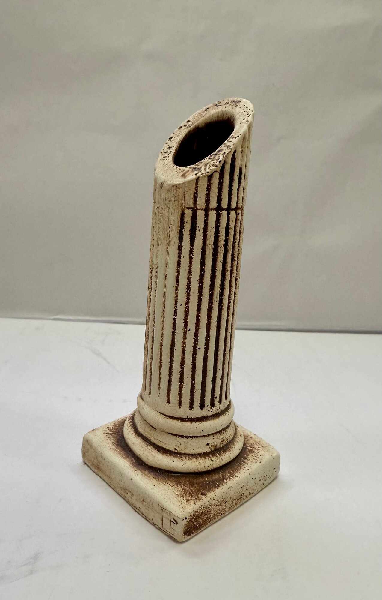 Грот декорация для аквариума, террариума Развалины, керамика, 15х6,5х6,5 см