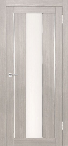 Межкомнатная Дверь Verda Y-2 Лиственница Белая со Стеклом Сатинат Белый 2000х800мм (Полотно+Коробка+5 Наличников) / Верда.