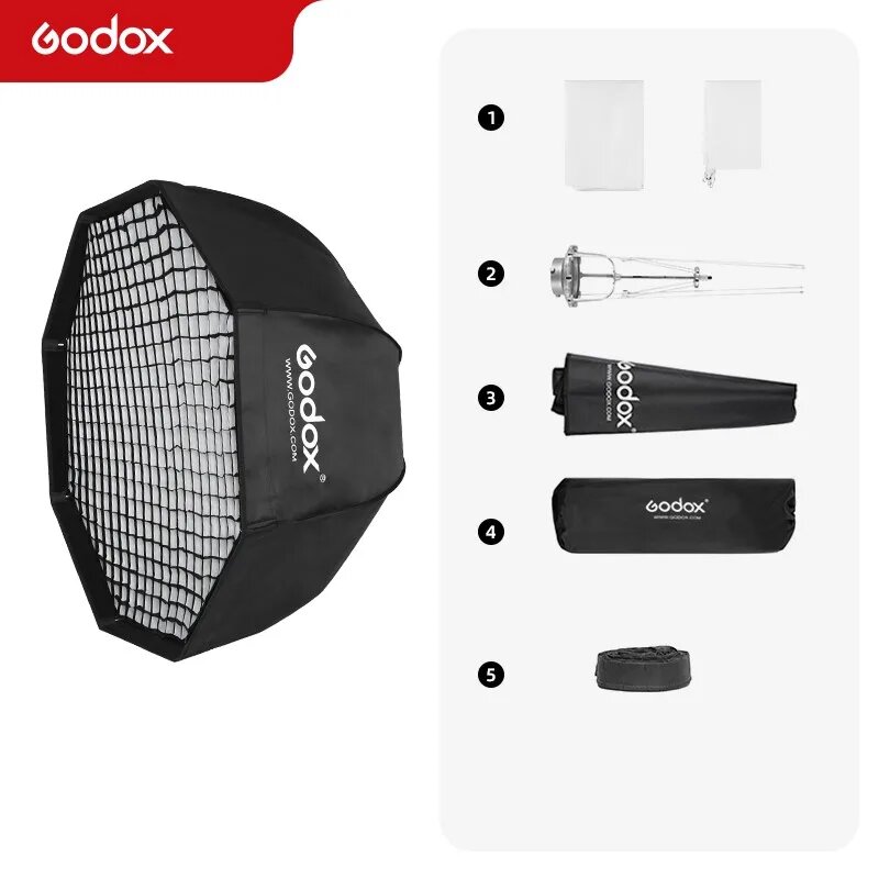 Godox SB-UE 80cm/95cm/120cm портативный софтбокс 120cm, Include Grid