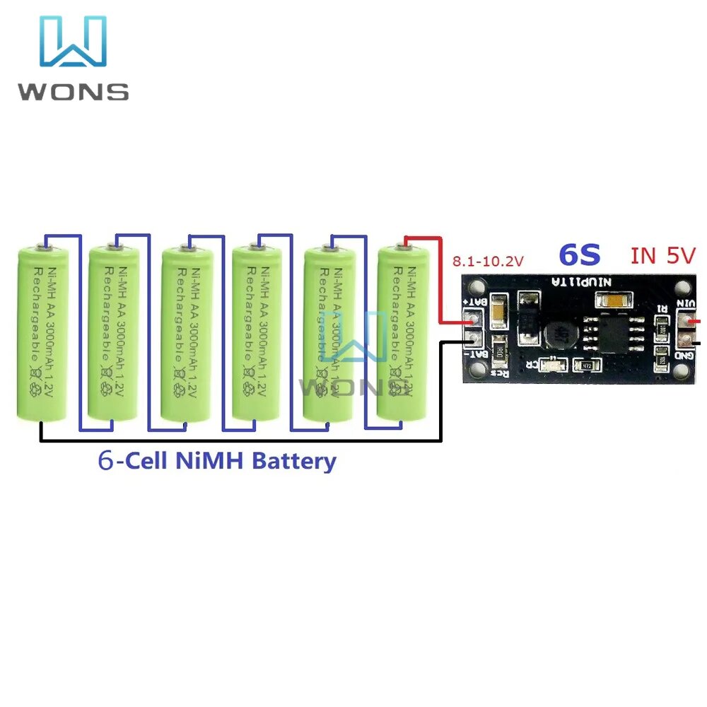 Зарядное устройство NiMH 6S аккумуляторных батарей