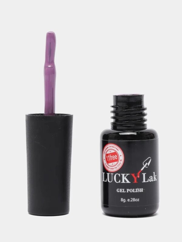 Гель лак для ногтей, гель-лак LuckyLak Fashion №021, 8g сиреневый