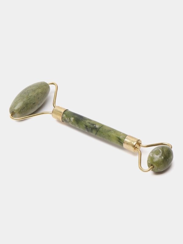 Нефритовый массажер-ролик для лица