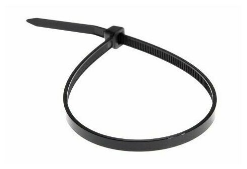 Хомут Rexant 07-0203 стяжка кабельная нейлоновая 200 x7,6 мм, черная, упаковка 100 шт.