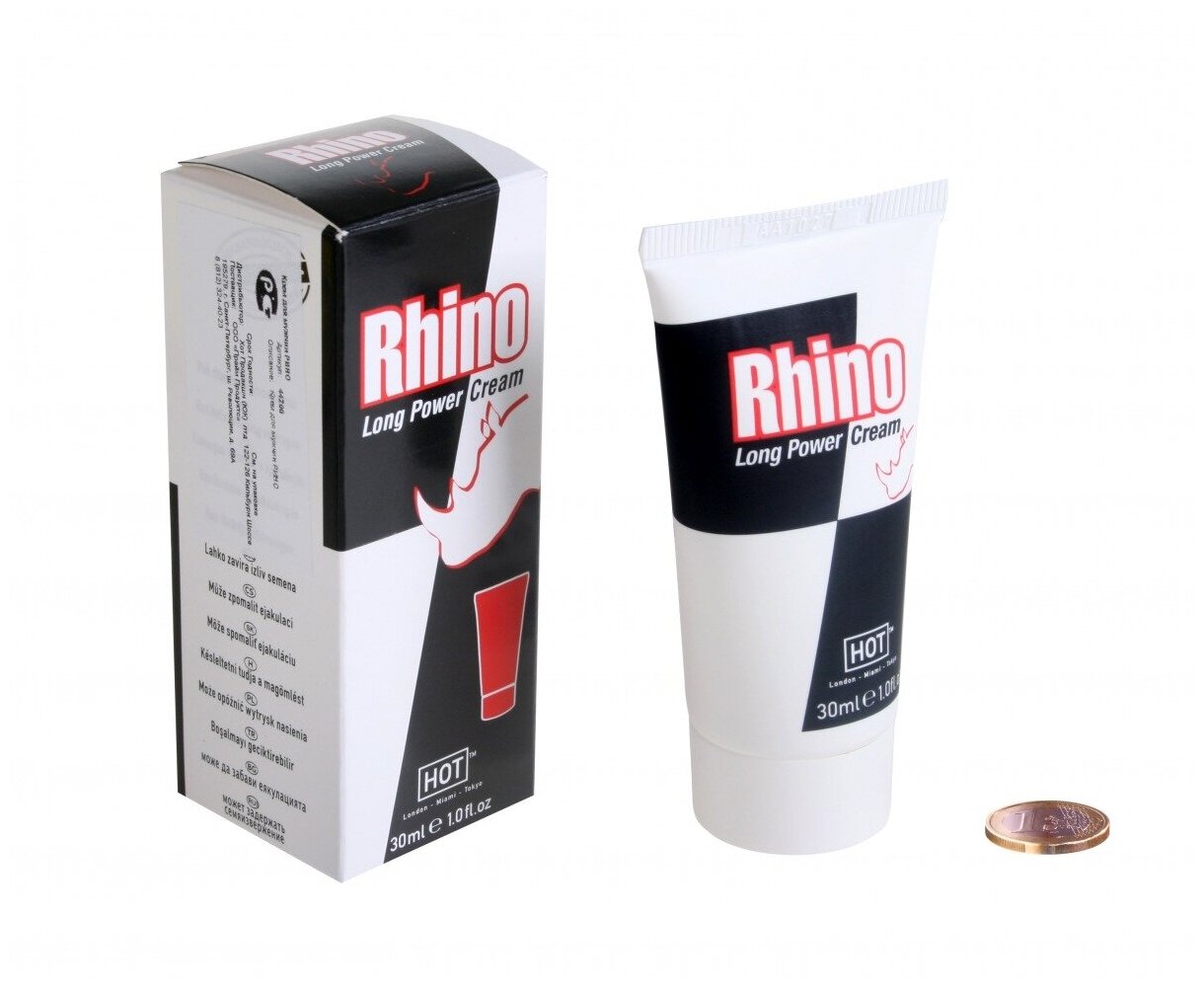 Крем-пролонгатор HOT Rhino, для мужчин, охлаждающее действие