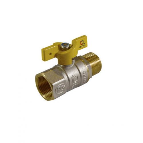 Кран шаровой для газа 3/4" г/ш бабочка ГАЗ СТМ