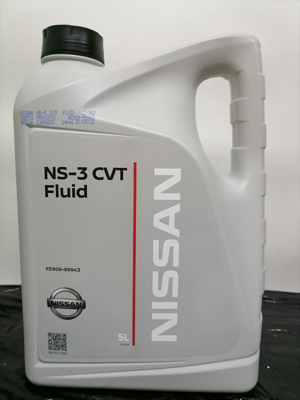 Масло трансмиссионное Nissan NS-3 CVT Fluid, 5л, арт. КЕ909-99943