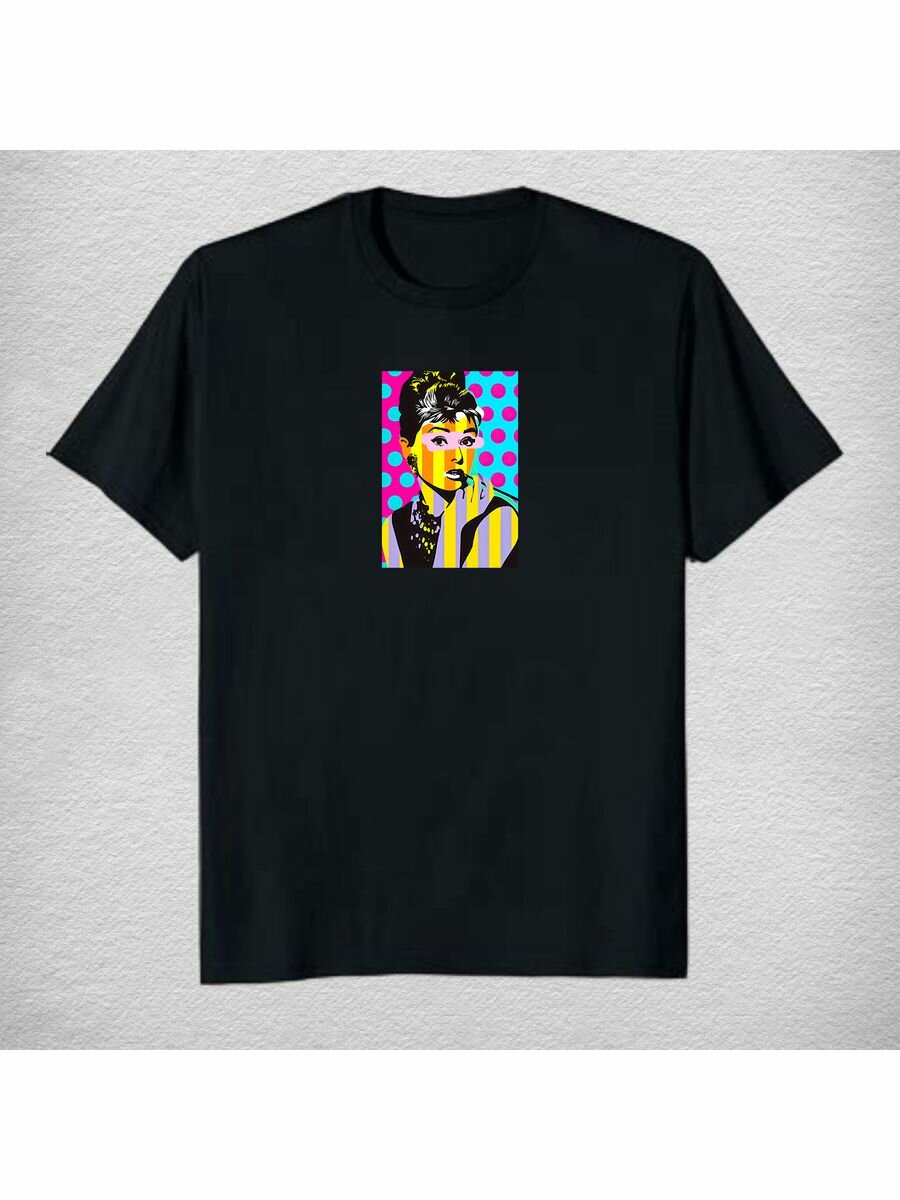 Футболка одри хепберн pop art gerl