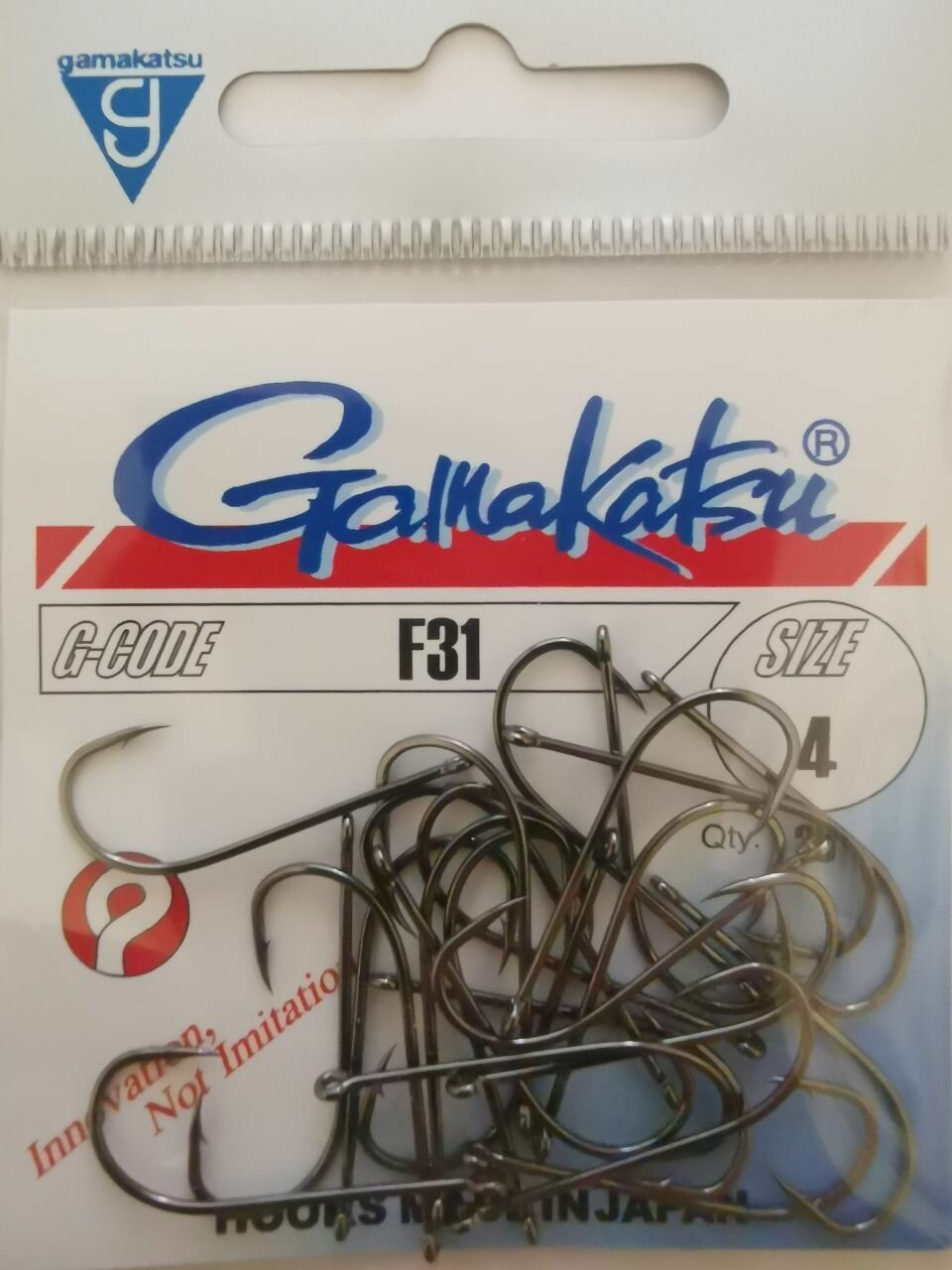 Крючок Gamakatsu F31 №4 (25шт)