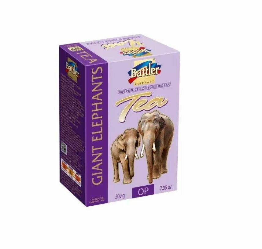 Battler Чай черный листовой Два Великана с бергамотом,200 г