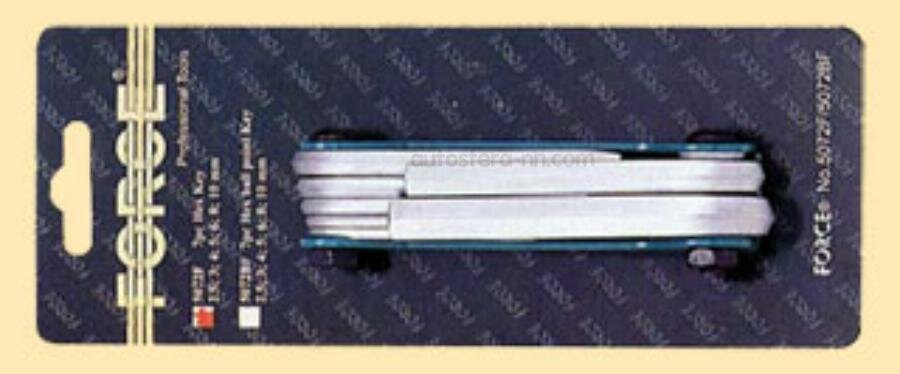 FORCE 5072F Набор ключей складных HEX 2,5-10 мм 7пр FORCE 5072F