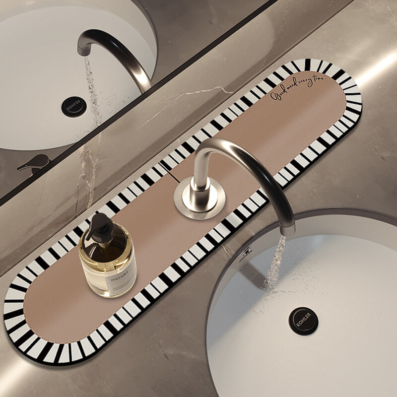 Подушка для слива крана, мягкая из диатомовой земли, впитывающая подушка для кухонной столешницы, подставка для тарелок, теплоизоляционная подставка, нескользящий коврик для кофейного стола