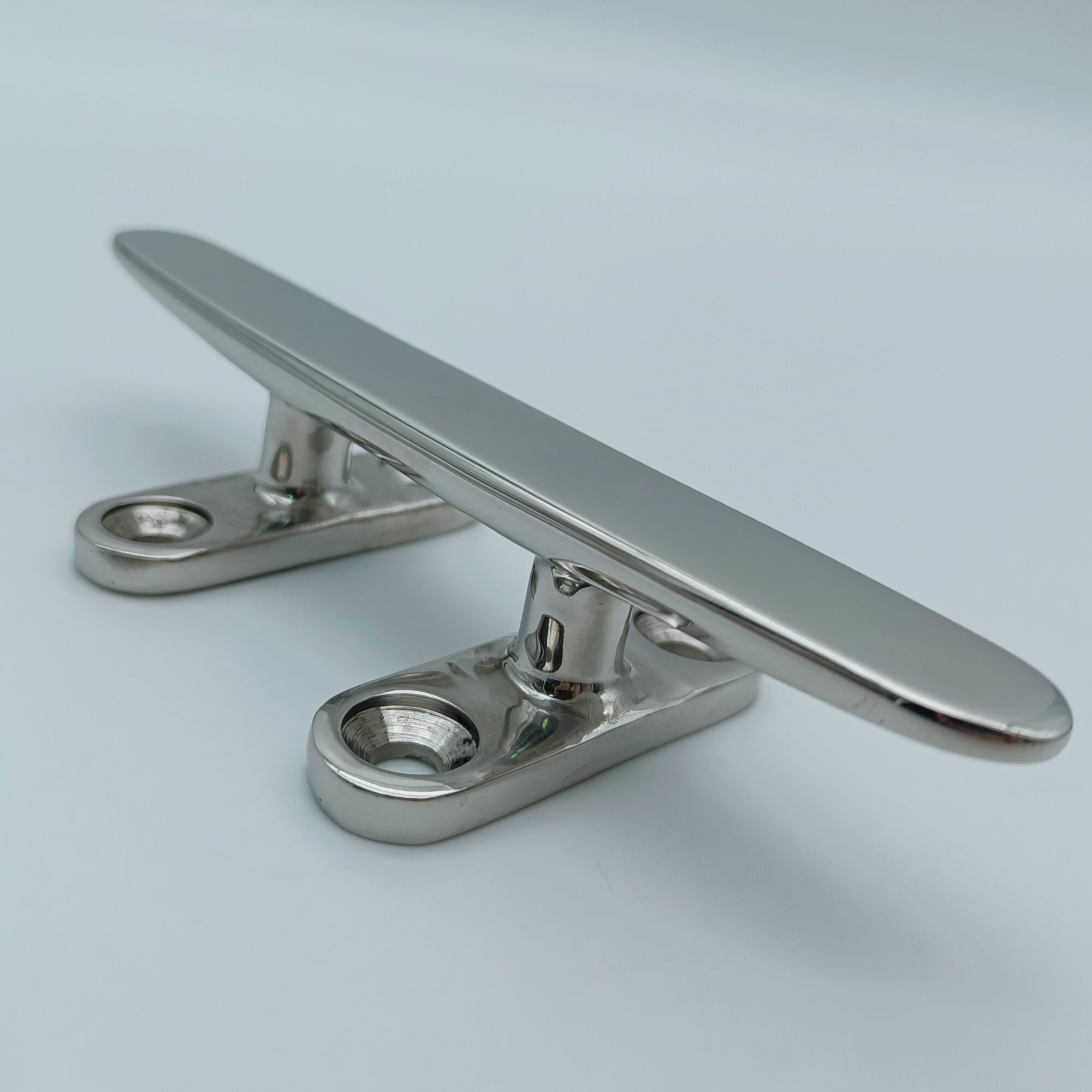 Утка швартовая 140 мм из морской нержавеющей стали AISI 316 для лодки / катера / яхты, 4 отверстия