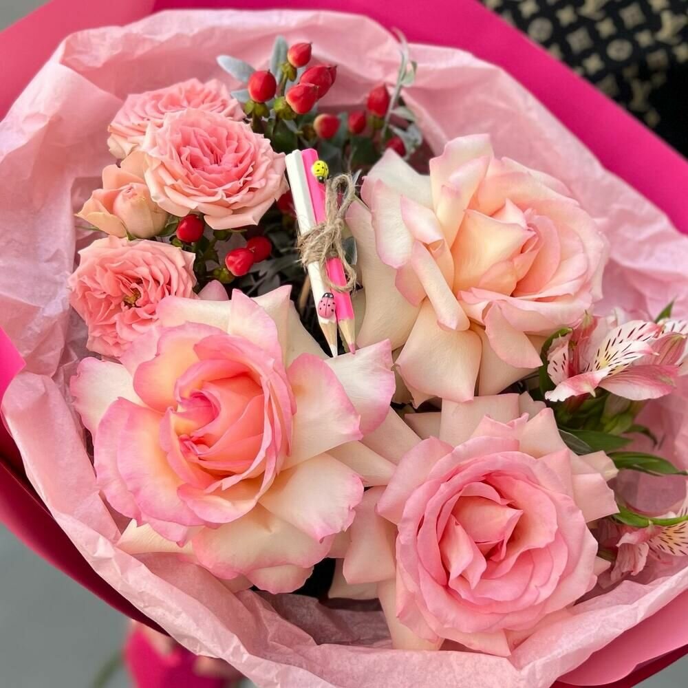 Французские розы на 1 сентября