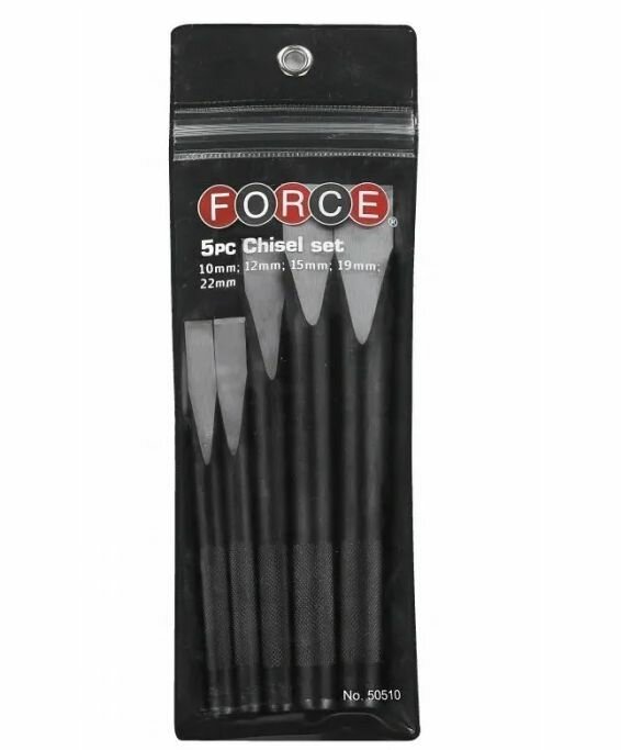 Набор зубил 5 предметов FORCE 50510