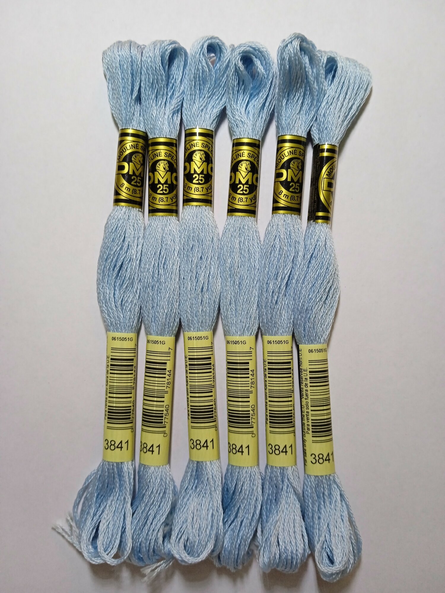 Набор ниток мулине, 8 м, 6 шт DMC-3841_6