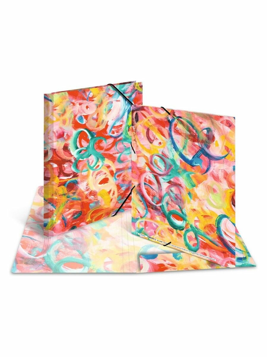 Папка для документов картон А4 на резинке