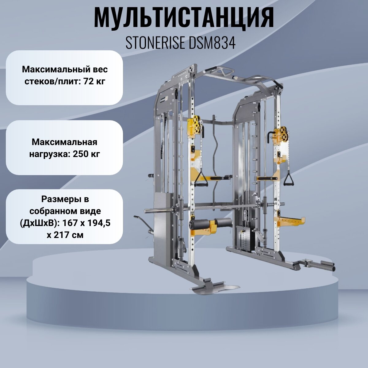 Мультистанция Stonerise - машина Смита DSM834
